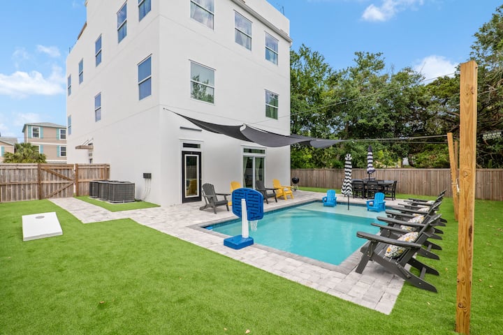 Luxury 6/5.5 Water View | Rooftop & Private Pool - St. Augustine, FL