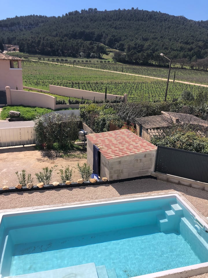 Villa Piscine Proche Cassis Calanques Vue Collines - Ceyreste