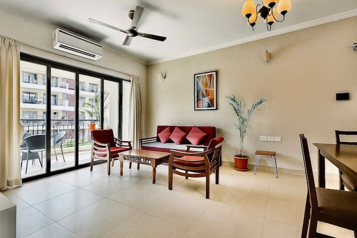 1bhk Pool View At Baga W/jacuzzi/steam/sauna/gym - Goa