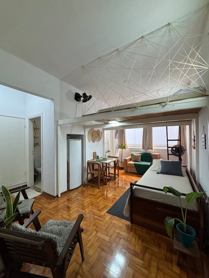 Studio A 1/2 Quadra Da Praia Do Boqueirão! - Santos