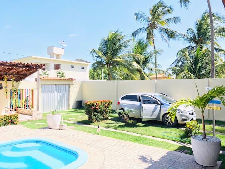 Casa Com Piscina A 250 M Da Praia De Peroba - Maragogi