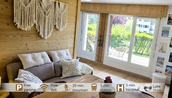 Joli Studio Face Au Mont Blanc - Sallanches