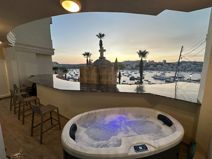 Seabreeze Apartments Flat 1 W Jacuzzi By Homely! - Malta