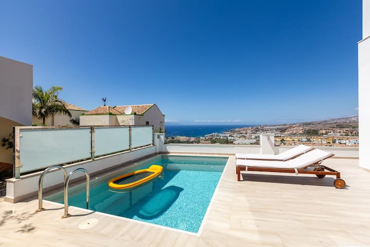 Ocean View Heated Pool Villa - Costa Adeje
