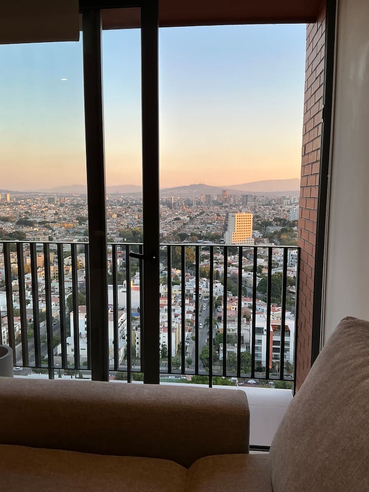 Lujoso Depa Zona Financiera • Céntrico • A/a • Wfi - Guadalajara, Mexico