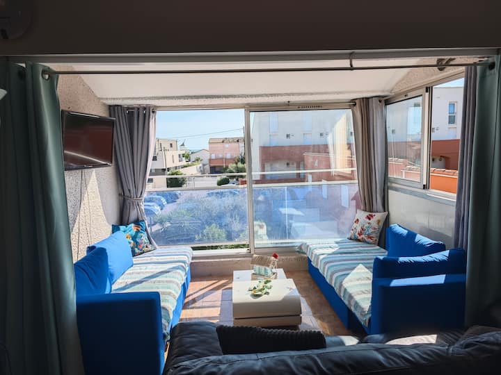Les Geckos Agathois,mer à 2mn à Pied - 6 P, 40 M2 - Agde