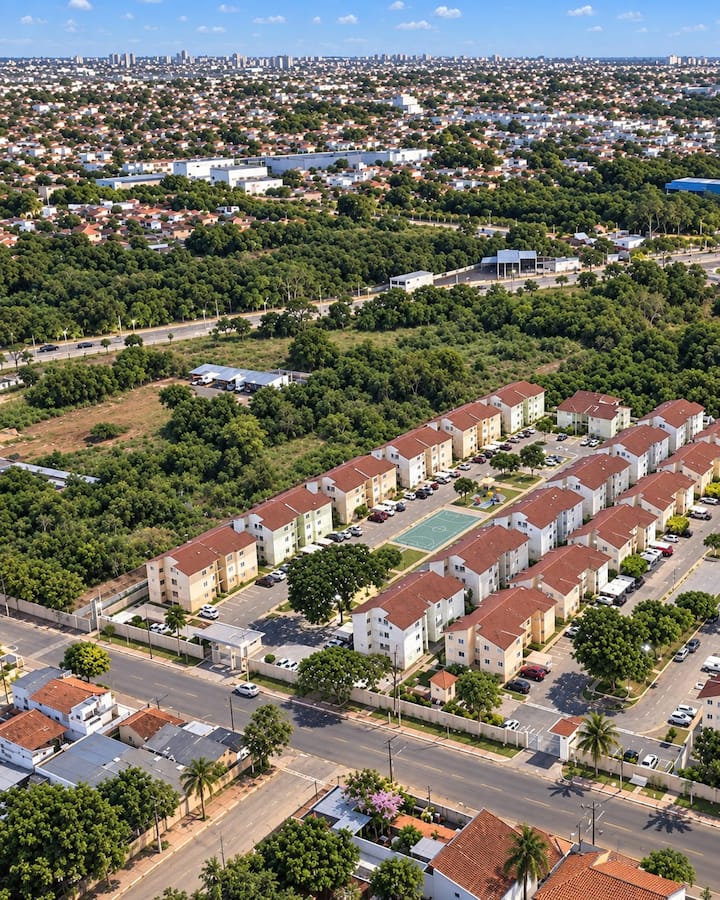 Apto Em Condomínio - 2 Quartos Com Ar - Campo Grande