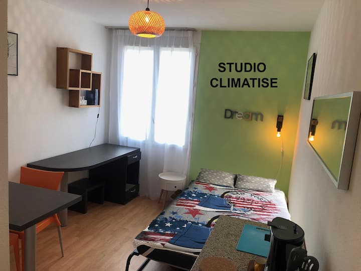 Studio Climatisé -Parking Gratuit- Rez De Chaussée - Bouc-Bel-Air