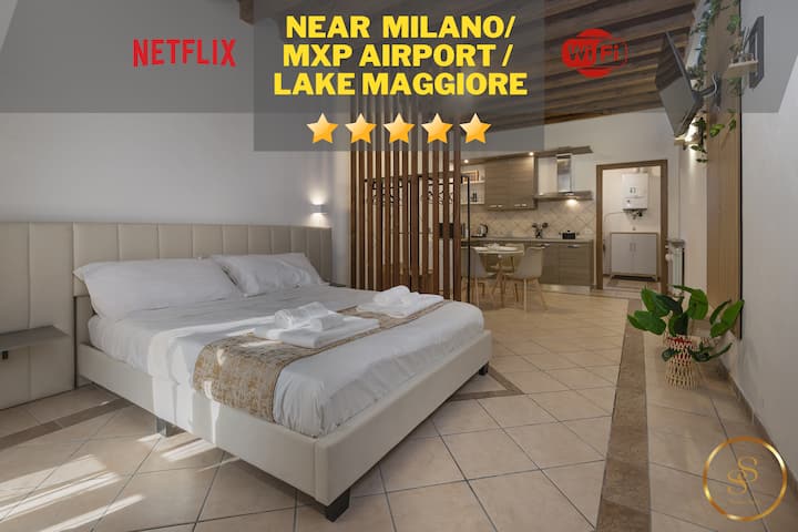 [Mxp Airport] Suite With Netflix And Free Parking - Milan Malpensa Airport (MXP)