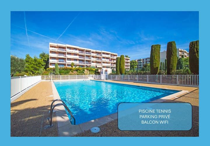 L’eden Bleu • Calme, Balcon, Piscine, Tennis - Antibes