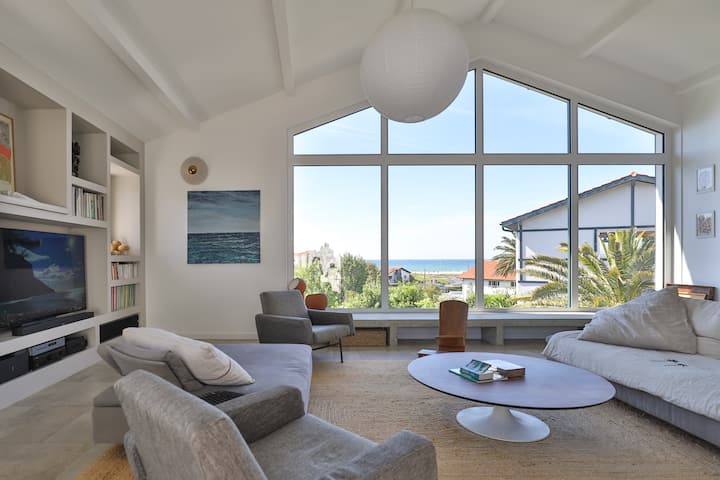 Bidart-villa Contemporaine 4ch -Piscine Et Vue Mer - Bidart