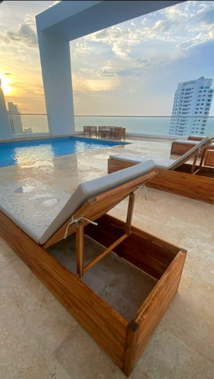 Small Beach Loft, Oceanview, Near Historic Centre - Cartagena