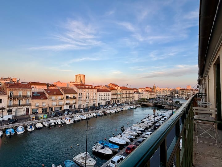 Centre De Sète – Balcon & Vue Quai Lumineuse - Sète