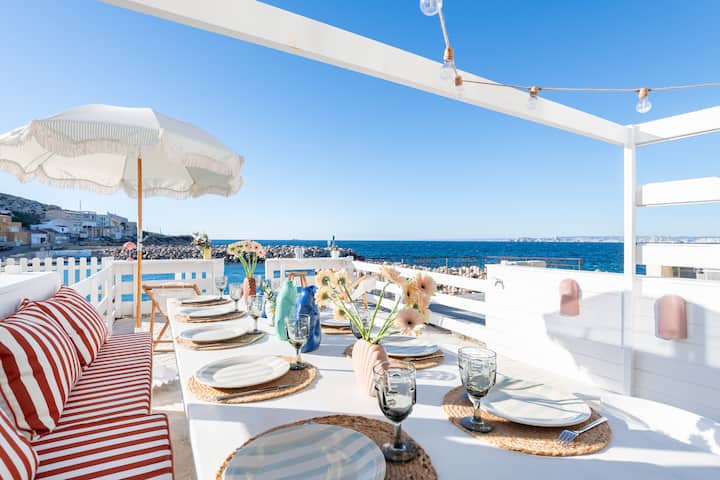 Vue Mer Et Plage Privée - Marseille