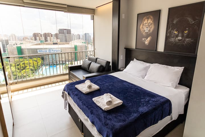 Apart Com Vista Incrível C/ Estaci - Allianz Parqu - São Paulo