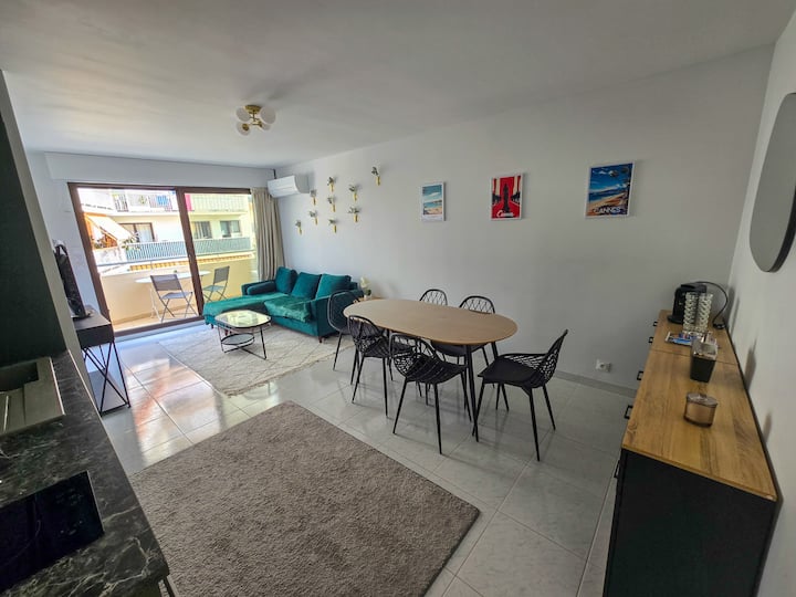 T2 Refait à Neuf - 7 Min Plage - ibis Cannes Centre