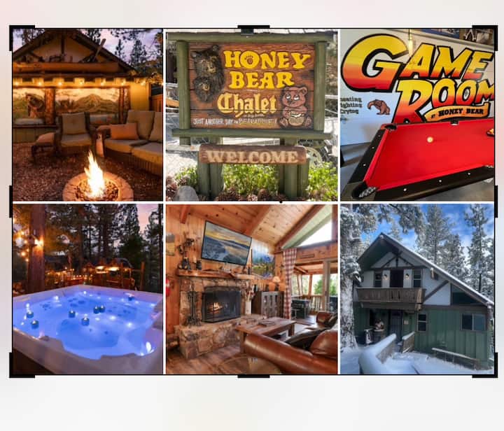 Honey Bear Chalet-mtn Views-hottub-playground-pets - Big Bear, CA
