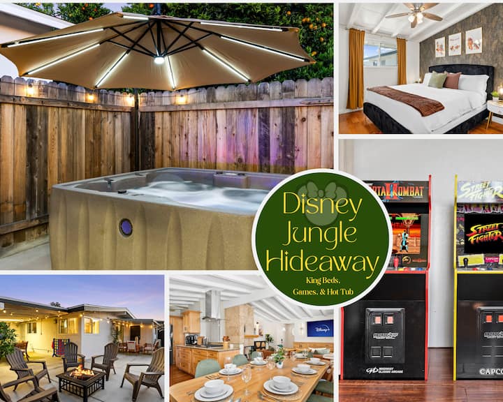 Disney Jungle Escape | Hot Tub, Games & King Beds - 부에나 파크
