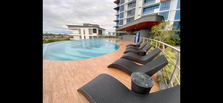 Hanns7pax&pool&king-bed&wifi&washer@comfort-stay6 - Sibu