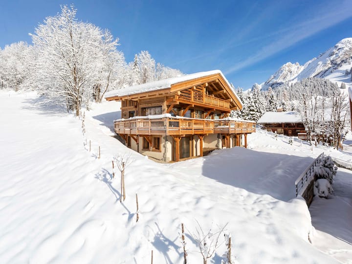 5 , 15 Pers, Piscine Intérieure Et Sauna, 300 M Pi - La Clusaz