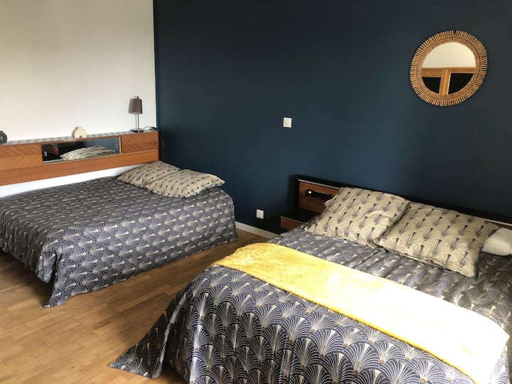 Chambre Familiale Vintage 2 à 4 Personnes - Gannat