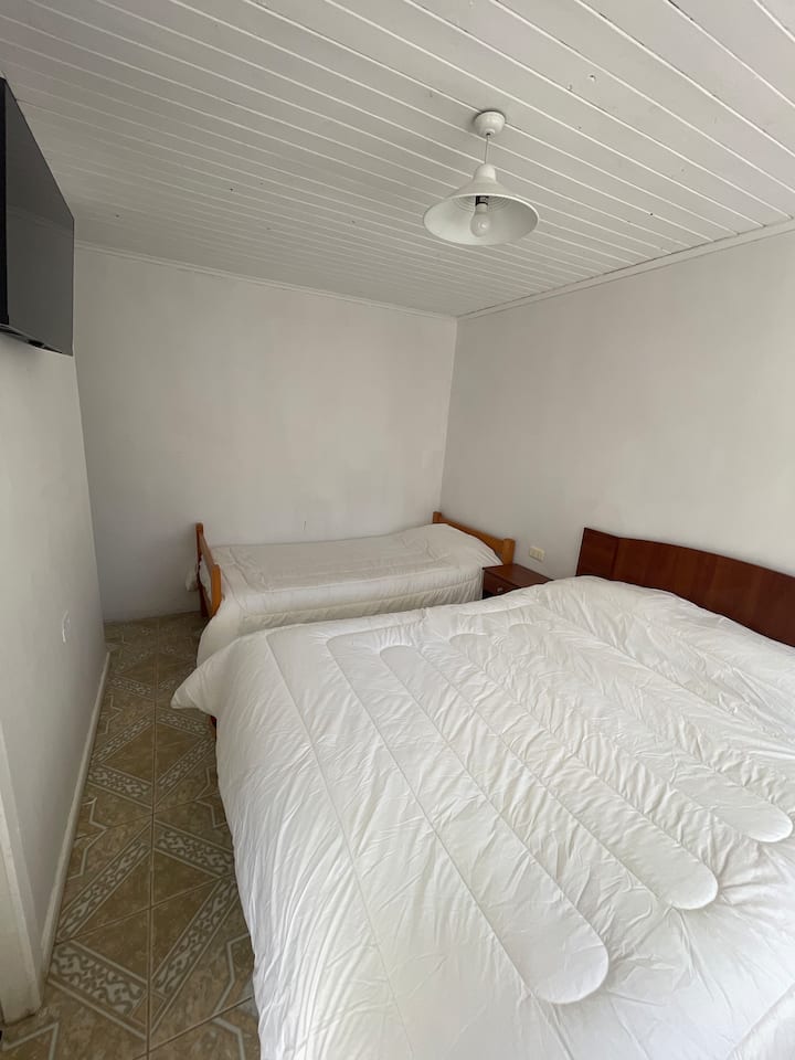 Pieza N2 Con Baño Privado Para 3 - Pichilemu