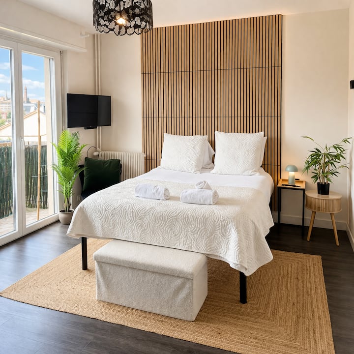 Studio Lumineux Proche Uha Avec Parking Gratuit - Mulhouse