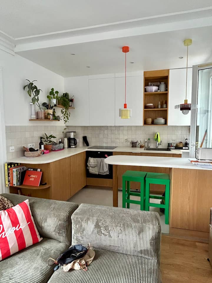 Lumineux 2 Pièces Au Calme Au Cœur De Ménilmontant -