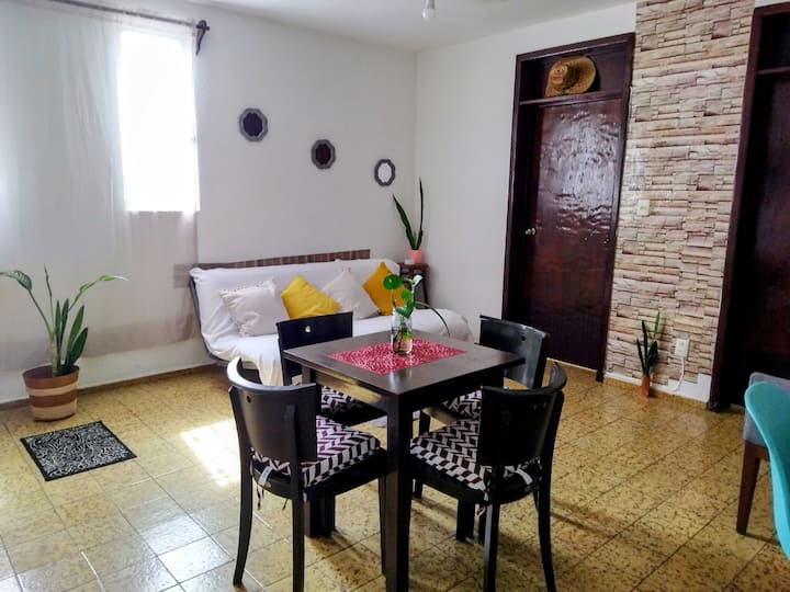 Depto. Para 4 En El Centro, Familiar Y Tranquilo - Cancún