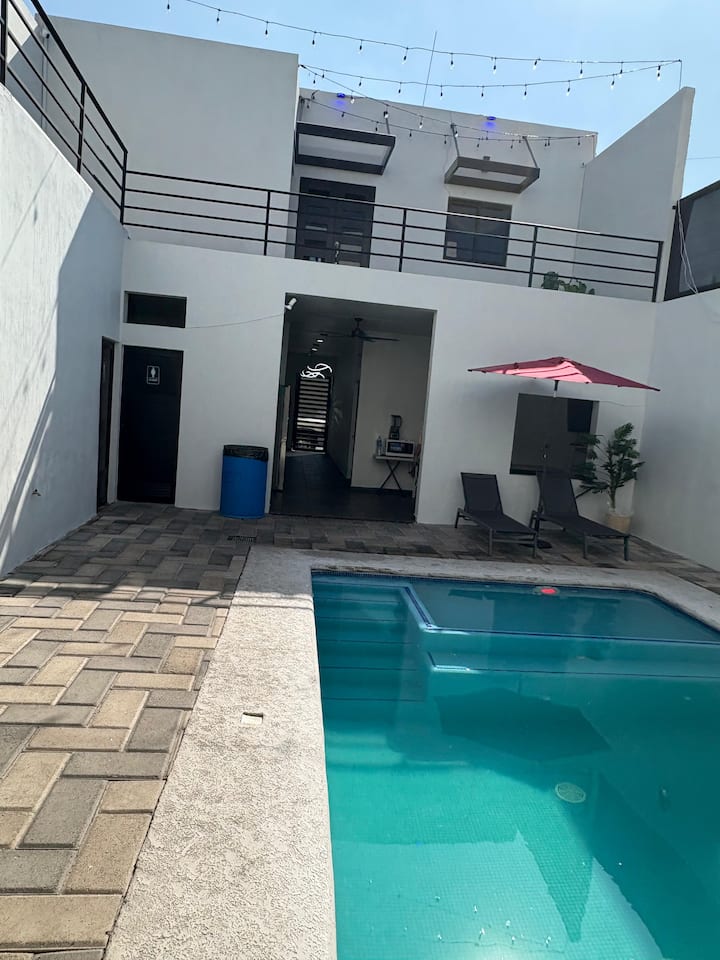 Casa Moderna Con Alberca Caliente En El Centro Dgl - Tonalá
