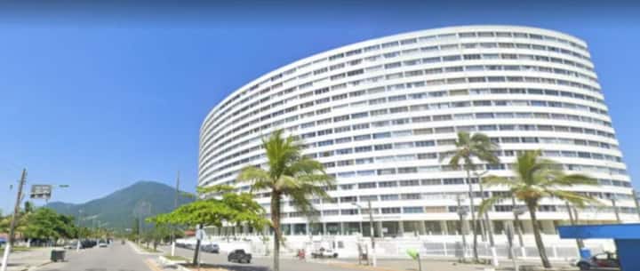 Ap Frente Pro Mar No Prédio Redondo Peruíbe - Peruíbe