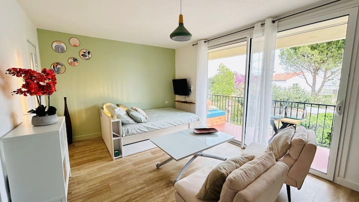 Studio Chanzy Lumineux Cozy Avec Terrasse Narbonne - Narbonne