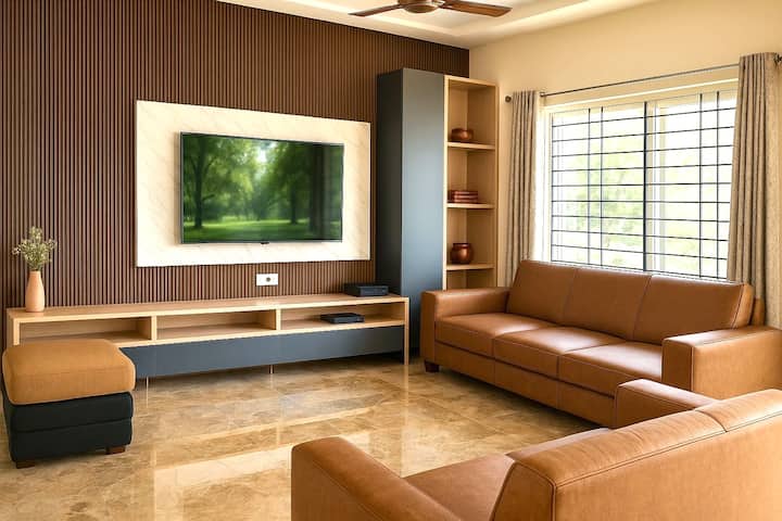 Beautiful Modern Villa| Sleeps10 |Ac| Clean & Safe - Belagavi