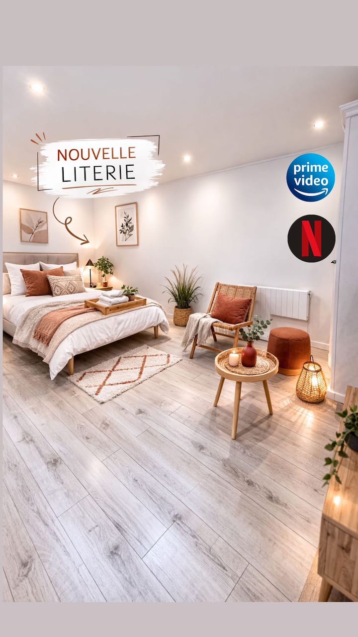 Studio Cosy, Avec
Parking Privé à 5min Lille - Lesquin