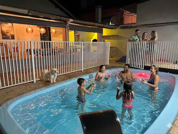 Linda Casa Com Piscina E Churrasqueira Em Brotas - Brotas