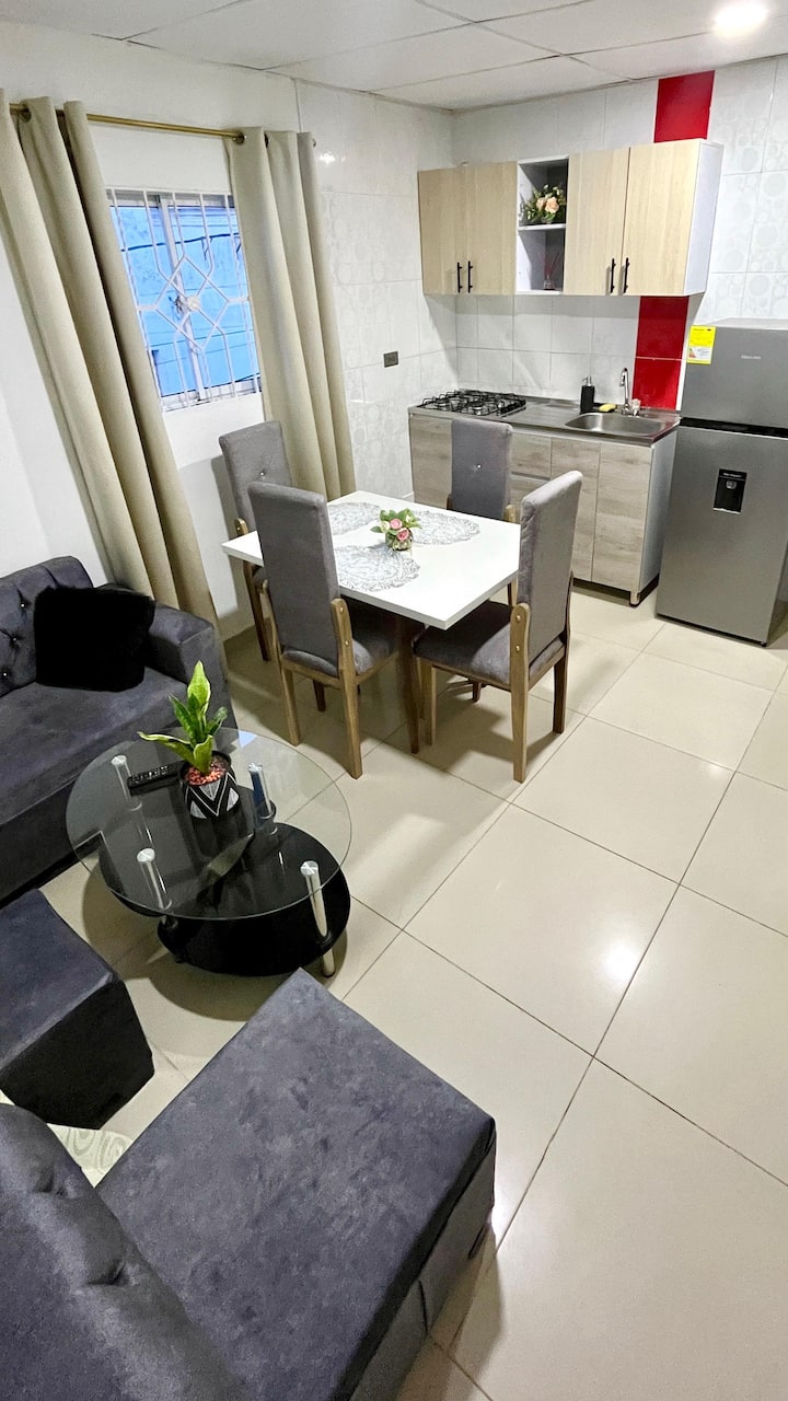 Apartamento Cerca Malecón 2 Cuartos, Aire, Cocina - Barranquilla