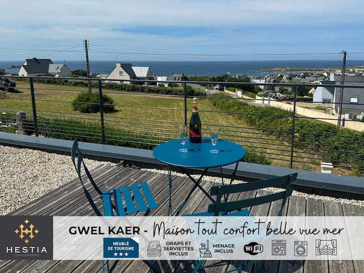 Gwel Kaer - Maison Tout Confort Belle Vue Mer - Le Conquet