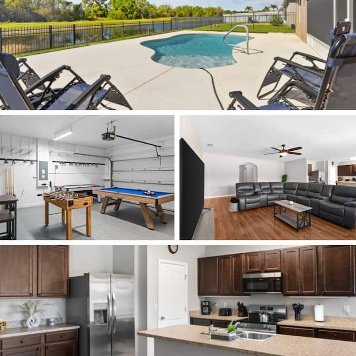 Waterfront 4 Bedroom Pool Home With Gameroom - Winter Haven, FL
