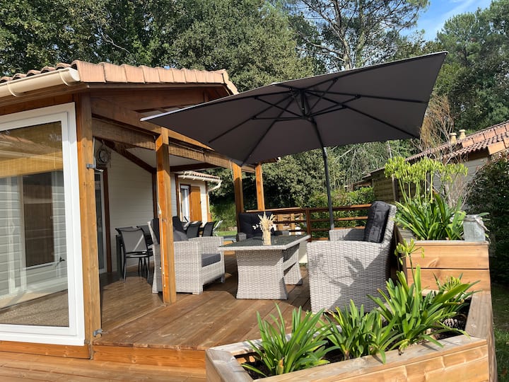 Chalet Tout Confort Climatisé, Au Calme - Soustons