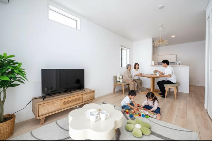 ガス乾燥機付き！Cc無料駐車場有り！新築一軒家3ldk！博多駅まで車で16分！ - Fukuoka