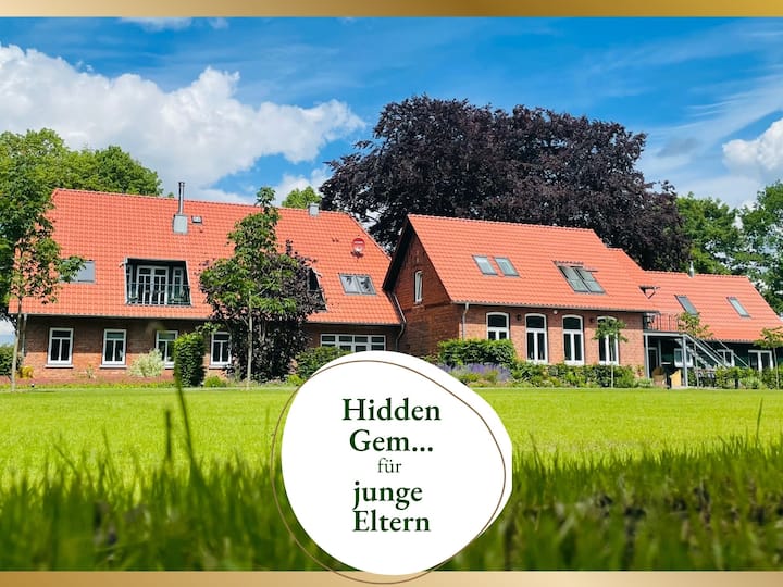 Family Country Escape– Fireplace & Playground View - Kirchlinteln