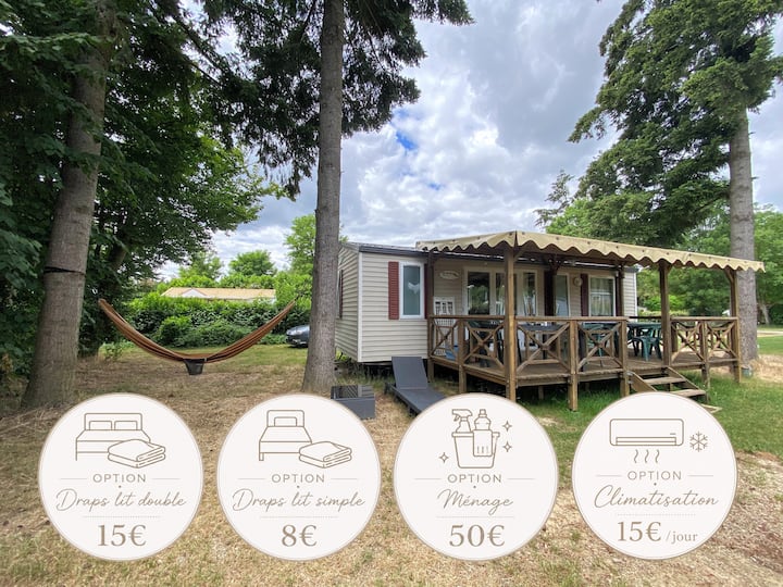 Mobil-home 6/8 Pers, Piscine - Hauterives