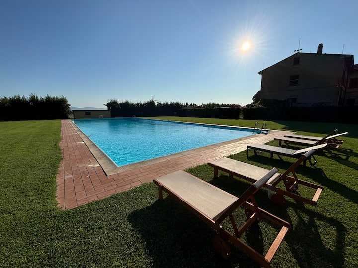 Trilocale In Casale Con Piscina E Tennis - Magliano in Toscana