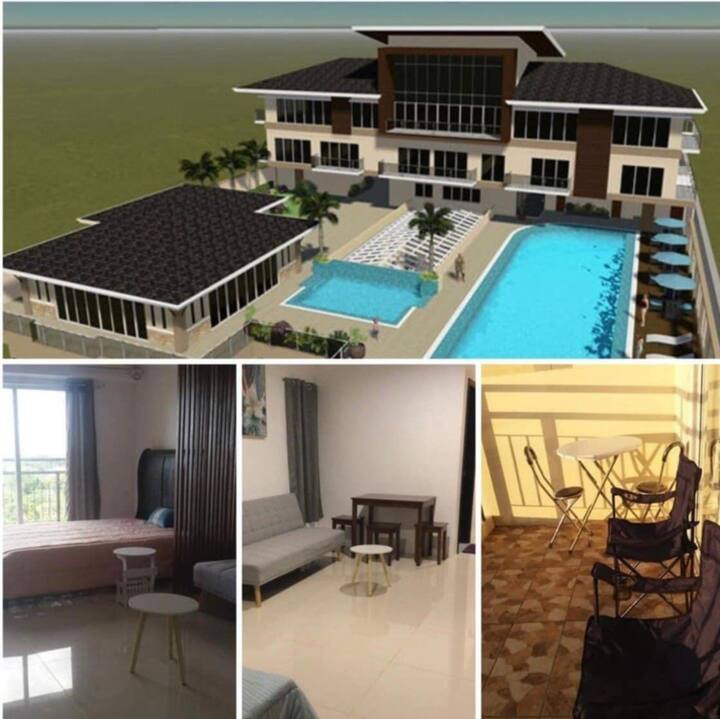 Spacious 41sqm W/ Balcony & Sea View. Free Pool. - Bacólod