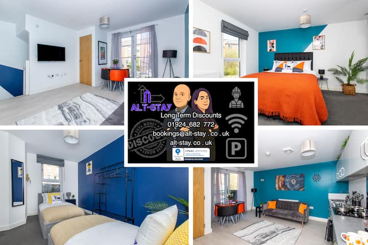 2br | Week/month Stays | Contractors | Nr Station - Wakefield