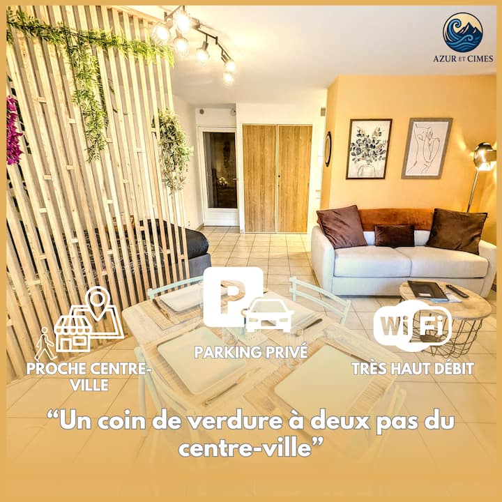 Grand Studio Moderne Parking Privé Proche Centre - Gap