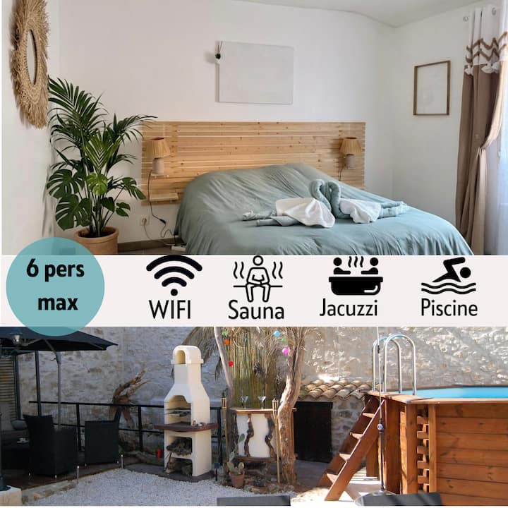 La Maison Du Paradis - Jacuzzi-sauna-piscine - Roquebrun