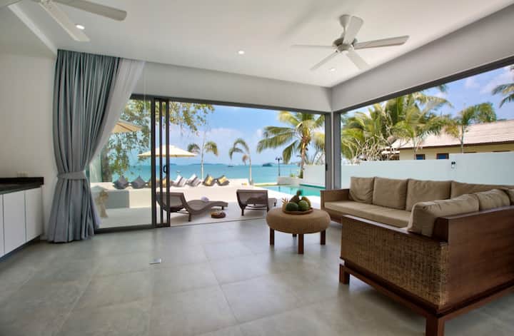 Stunning 3 Bedroom Beachfront Villa Bangrak Samui - Koh Samui