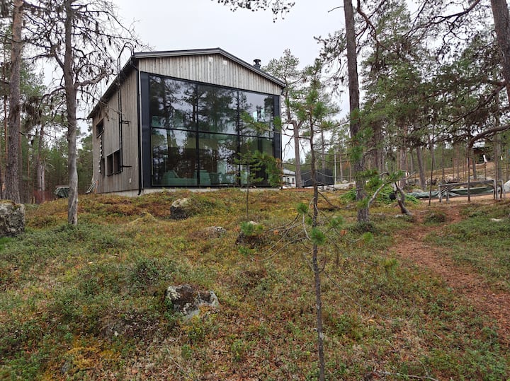 Modern Villa With 5 M High Aurora Window - Inari