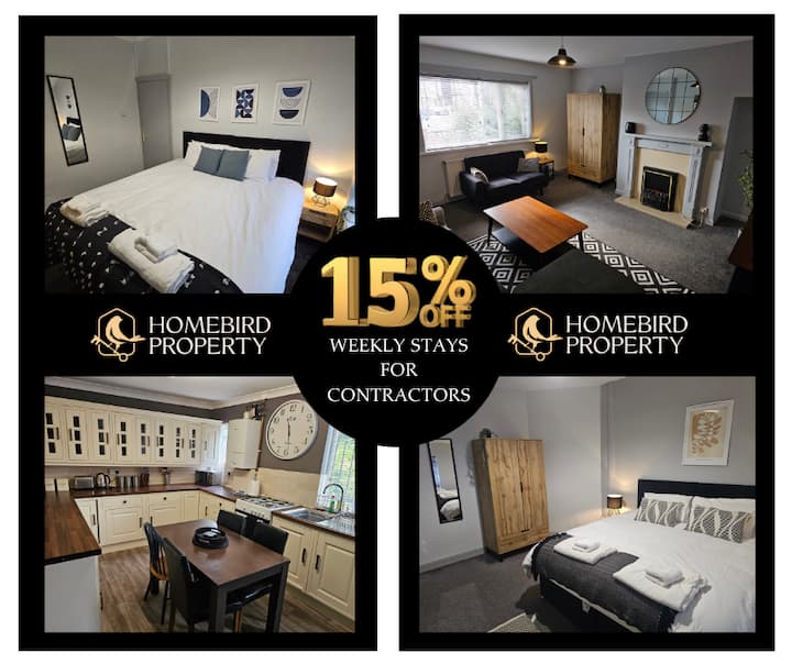 20% Off Monthly Stays| 3-br | Private Parking - Leeds